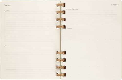 Moleskine 2024 Spiral Academic Planner, 12M, Extra Large, Crush Kiwi, Hard Cover (7.5 x 10)