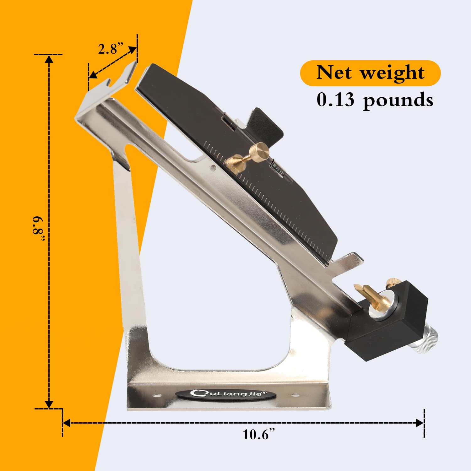 Perogen Archery Arrow Fletching Jig for Carbon Arrows,Steel Adjustable Arrow Fletching Tool