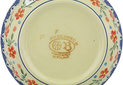 Polish Pottery 6½-inch Bowl (Country Garden Theme) + Certificate of Authenticity