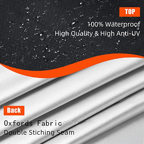 YUZ Fire Pit Table Cover Square 30 x 30 x 25 inch, Waterproof Fire Table Cover Square Anti-UV Heavy Duty Patio Gas Firepit Furniture Table Covers with Air Vent and Handle Firepits 30x30