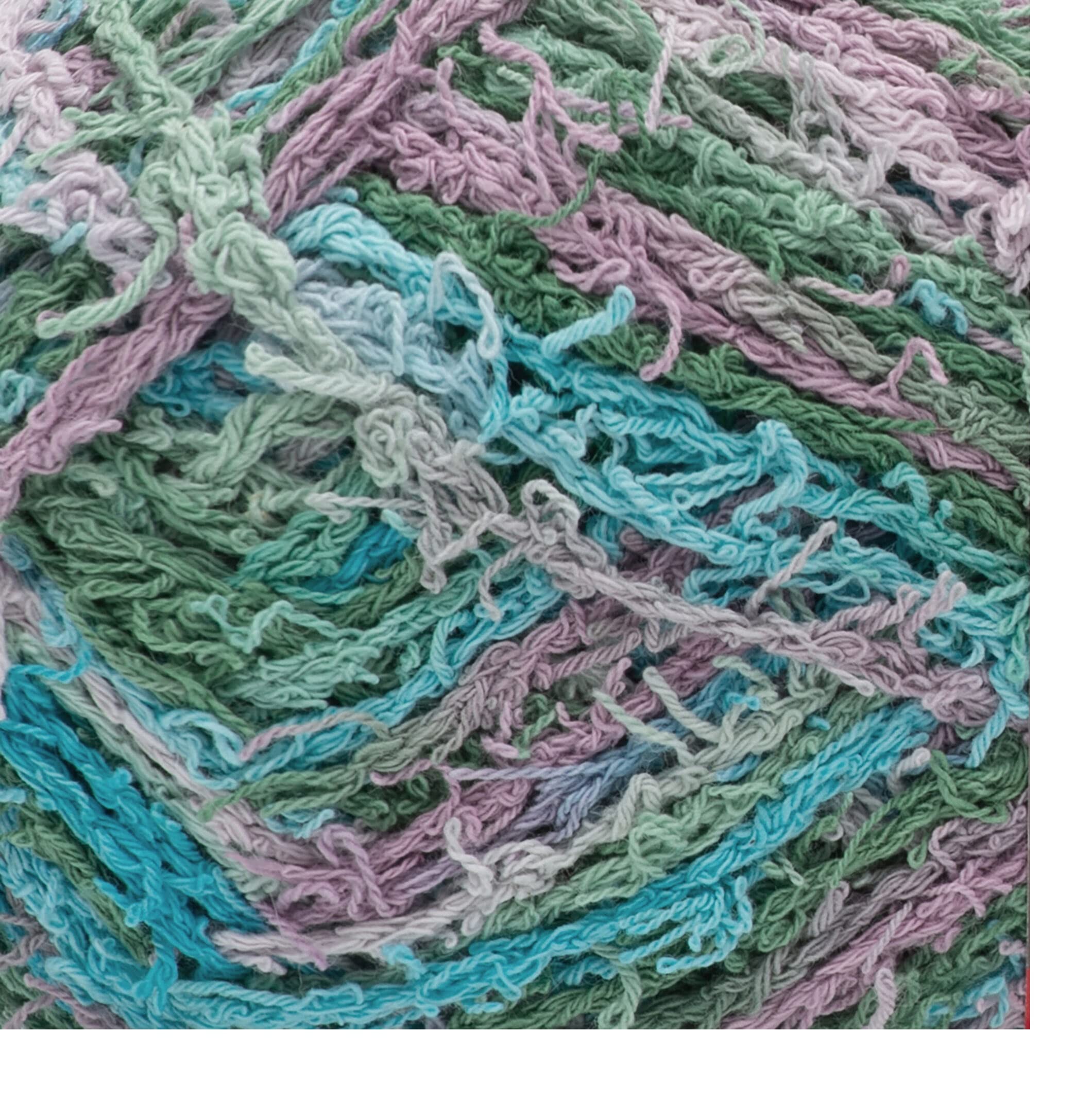 Red Heart Yarn Red Heart Scrubby Cotton Yarn - Paradise Print - 3 Pack Bundle with Bella's Crafts Stitch Markers