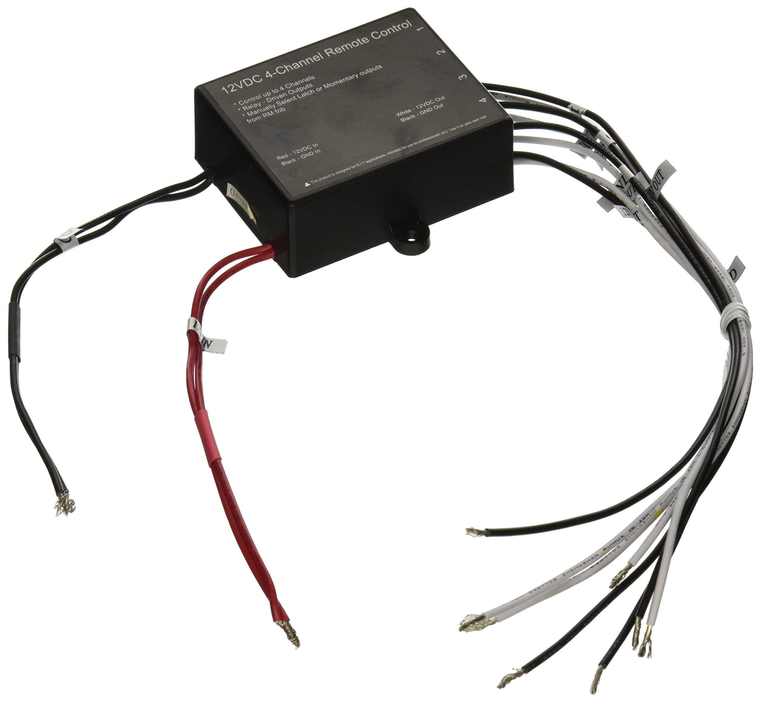 Logisys Corp. 4-Channel 12VDC Remote Control Relay Switch (RM04X)