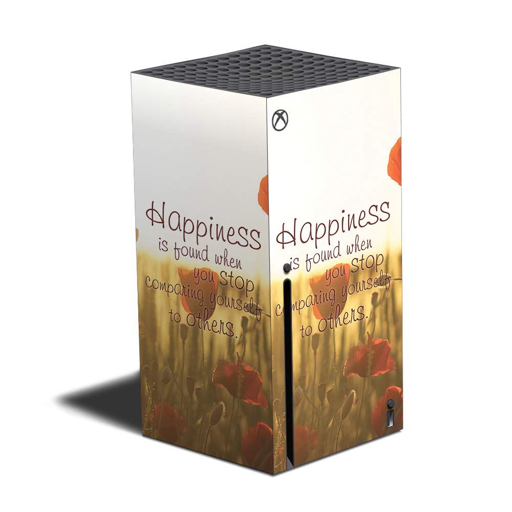 MIGHTY SKINS Skin Compatible with Xbox Series X - Be Happy | Protective, Durable, and Unique Vinyl Decal wrap Cover | Easy to Apply, Remove, and Change Styles | Made in The USA (MIXBSERX-Be Happy)