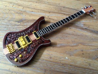 Lemmy Motörhead Miniature Bass Guitar Model