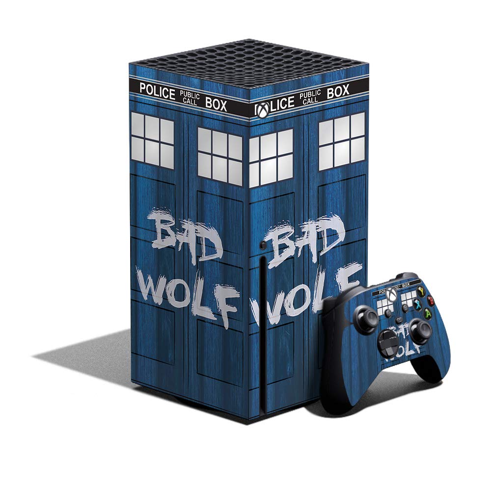 MightySkins Skin Compatible with Xbox Series X Bundle - Time Lord Box | Protective, Durable, and Unique Vinyl Decal wrap Cover | Easy to Apply and Change Styles | Made in The USA, MIXBSERXCMB-Time Lord Box