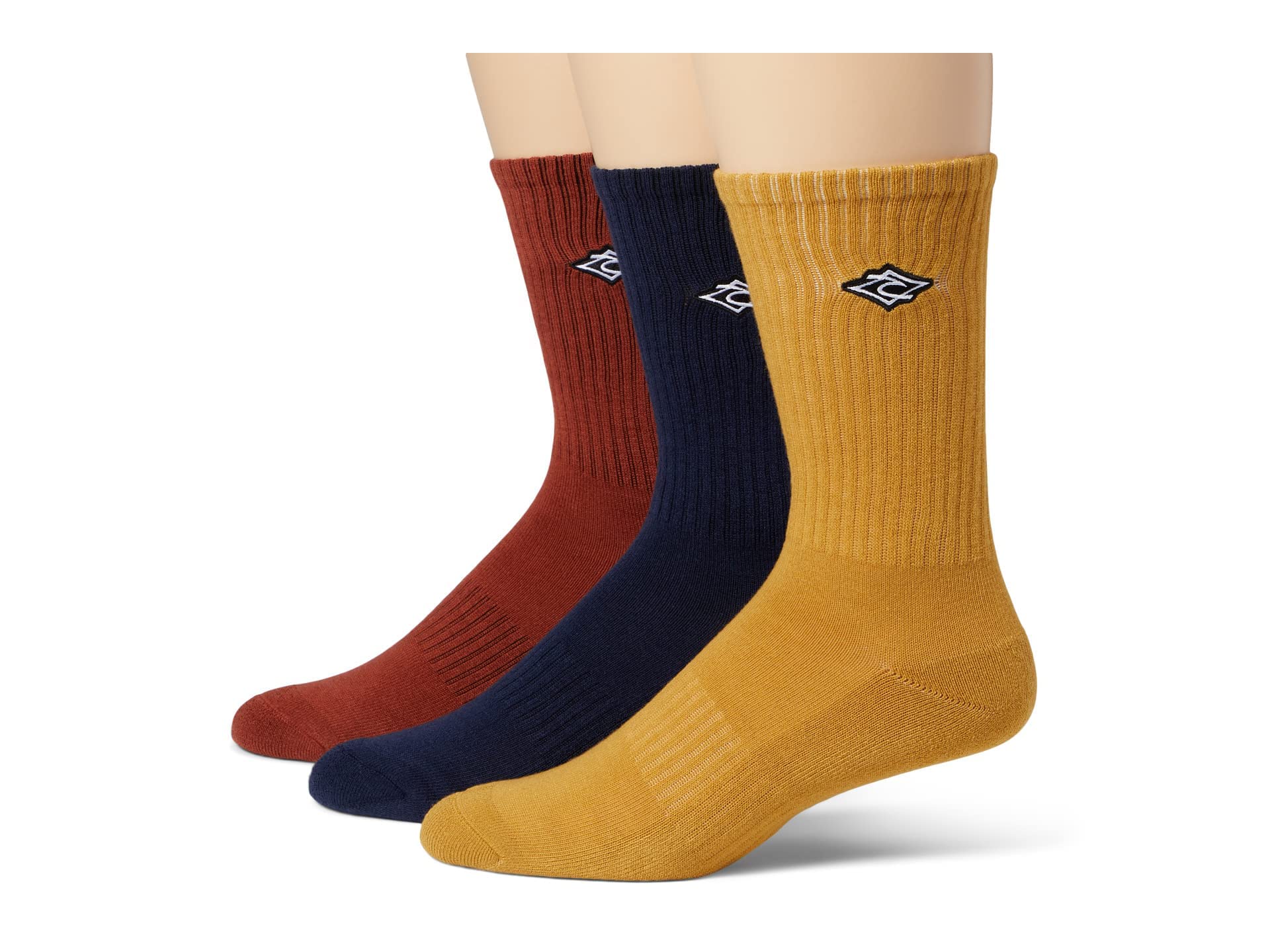 Rip Curl 3-Pack Icons Crew Socks Dark Navy One Size