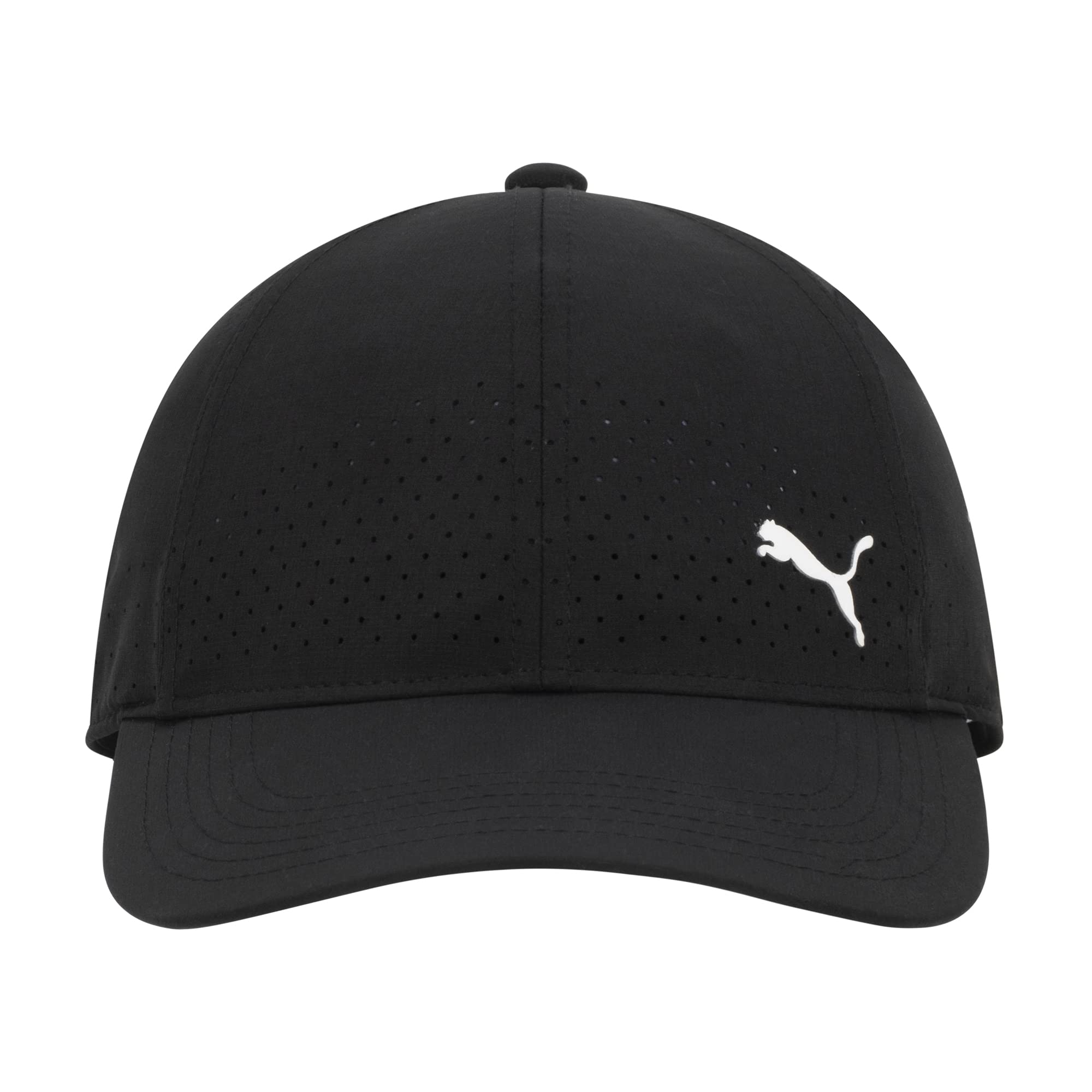 PUMA Unisex Air Mesh Performance Adjustable Snapback Baseball Hat (Navy)