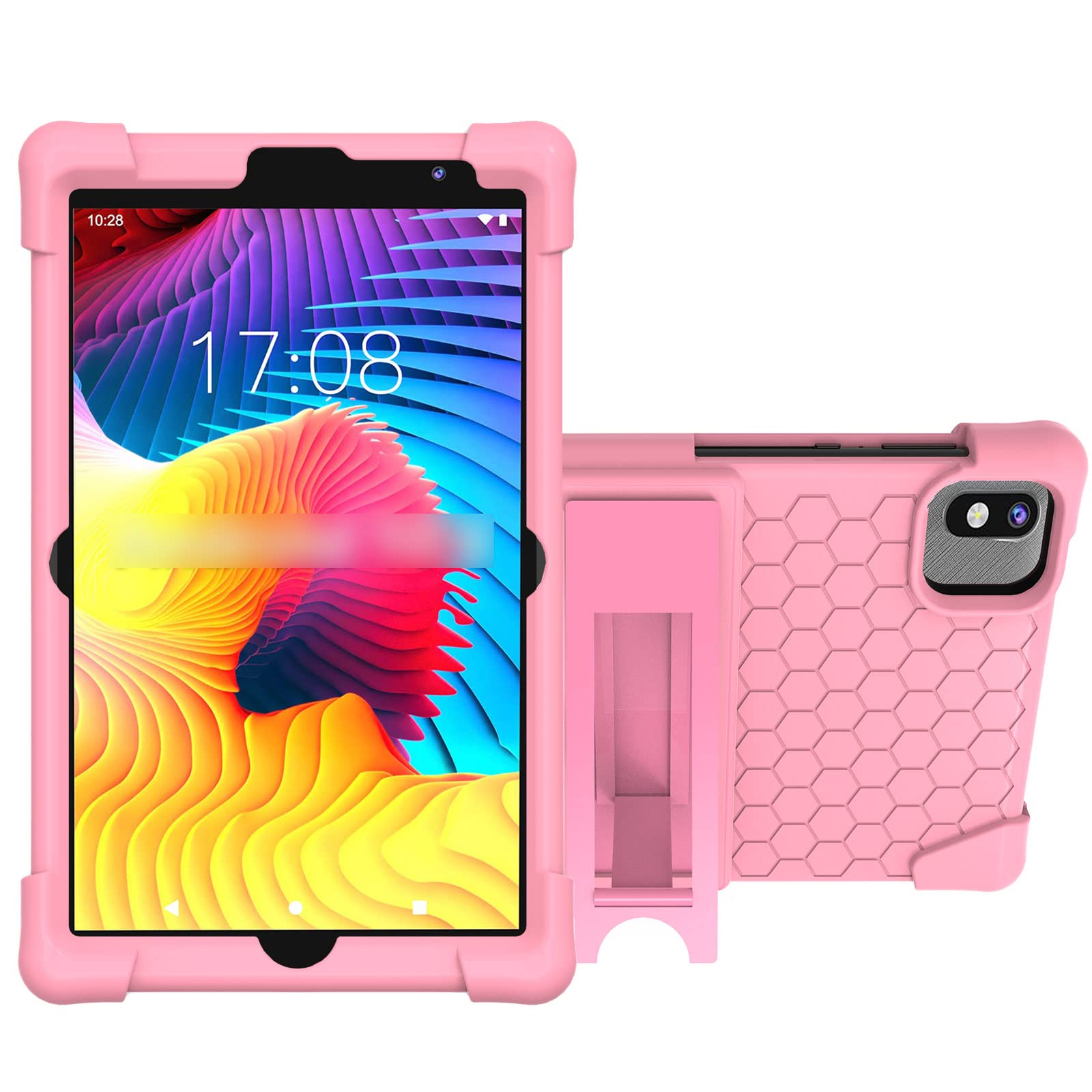 Transwon Kids Case for Coopers CP80 Tablet/Android Tablet 8 Inch Android 11.0 Case/YQSAVIOR NOVOJOY CUPEISI BYANDBY IWEGGO ATOZEE 8 Inch Tablet Case/ NVCP80 Tablet Case/Pritom L8 Baby Case - Pink