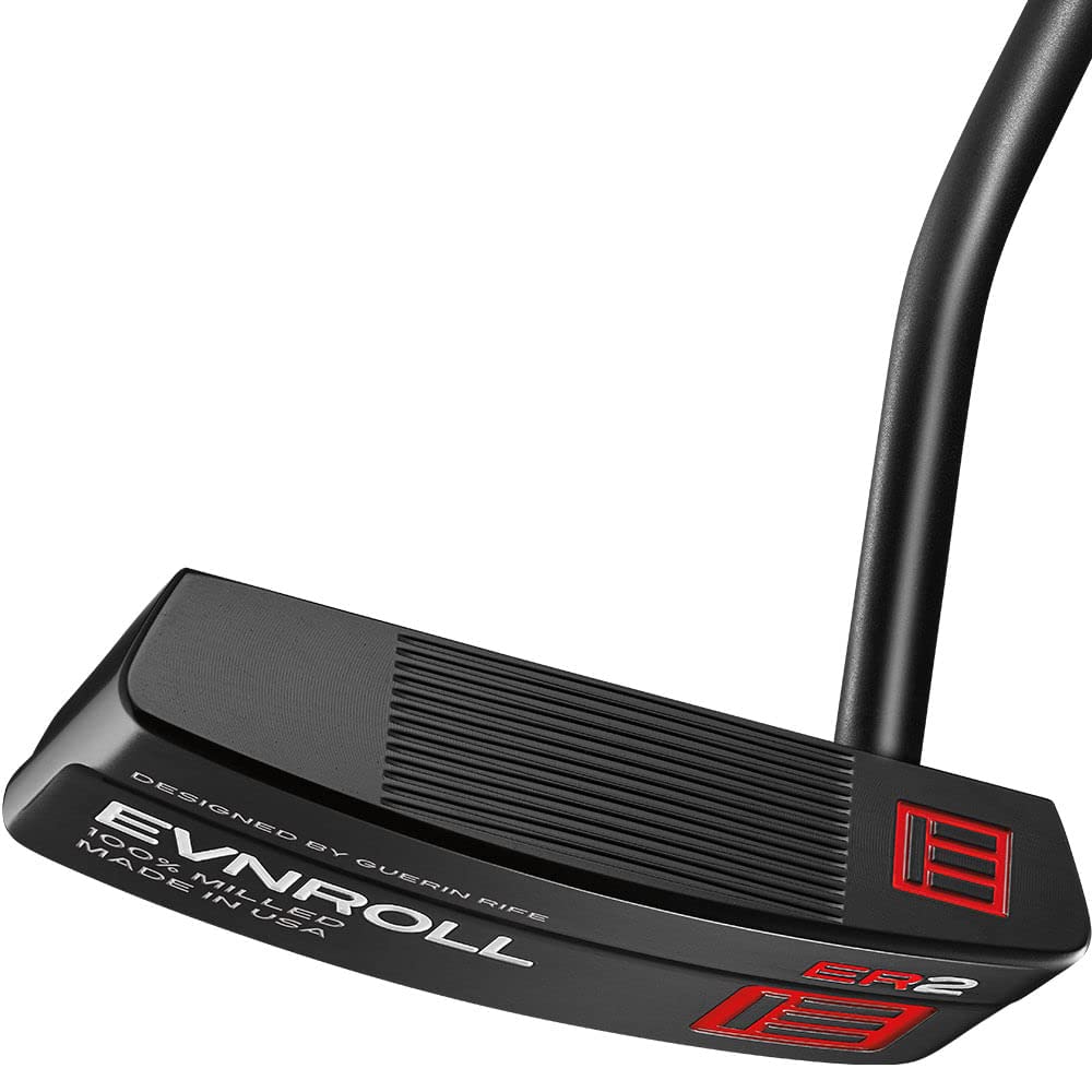 New Evnroll ER2 Black 34" 370g Mid-Blade Putter w/Tour Tack Black Grip