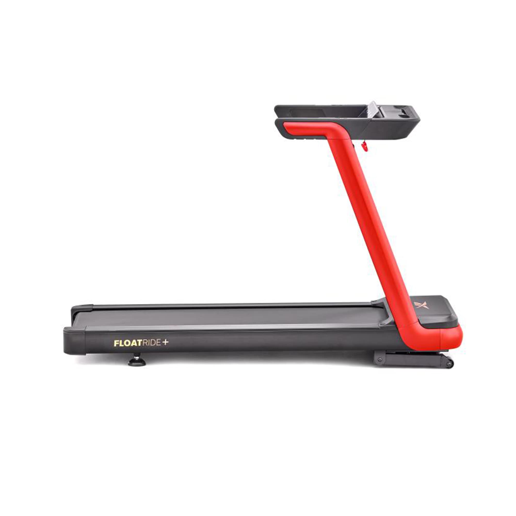 Reebok Adjustable Floatride Home Running Treadmill with Eco Kinetic Motor, Floatride+ Cushioning Technology, Fitness Programs, and Touch LED, Red