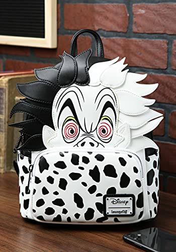 Loungefly Disney Villains Cruella De Vil Spots Cosplay Womens Double Strap Shoulder Bag Purse