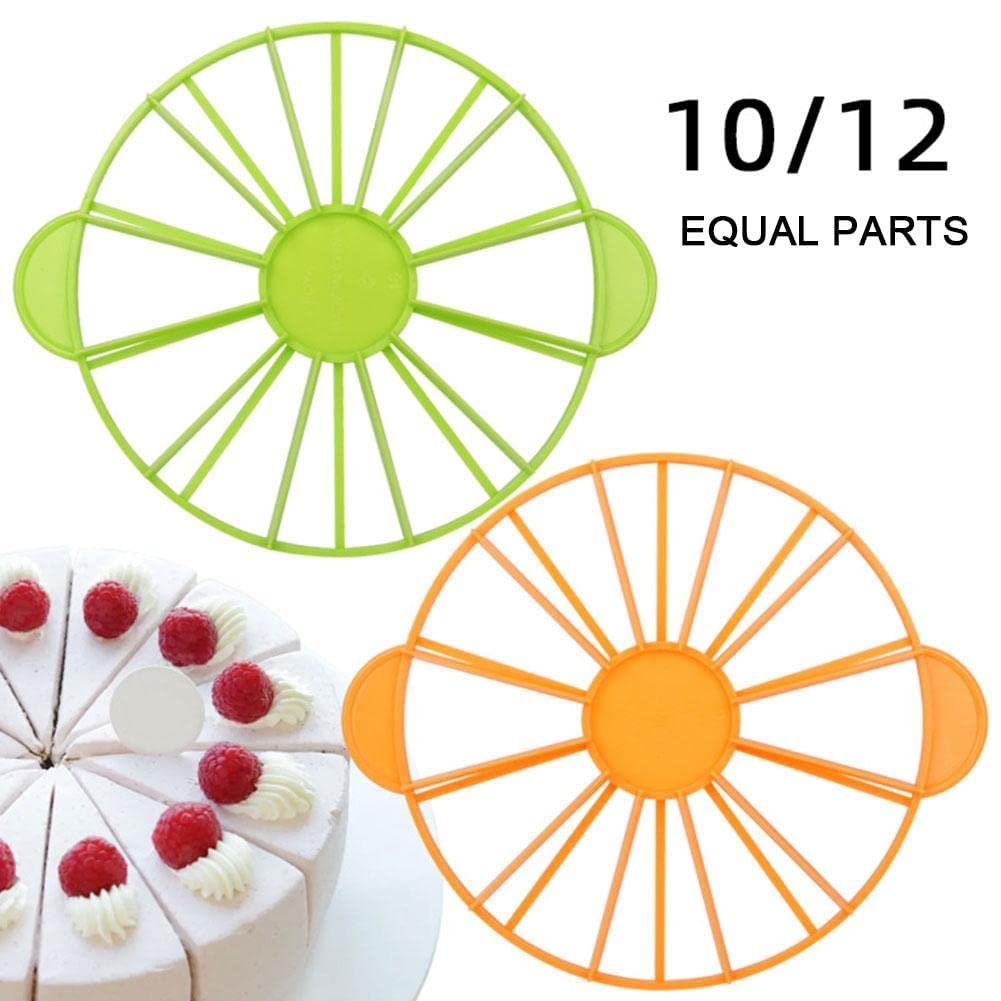 Round 10/12 Piece Equal Portion Cake Model Cutter Cake Portion Marker Cake Cutter For Even Slices Cutter K6e8 Cheesecake Slicer