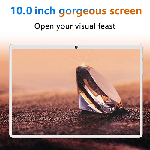 Pomya Tablet, 10 Inch 5G Dual Band Tablet for 10.0, 3G RAM 32G ROM Dual SIM Tablet with Dual Cameras, Octa Core CPU 2.0GHz Tablet for Work, Life