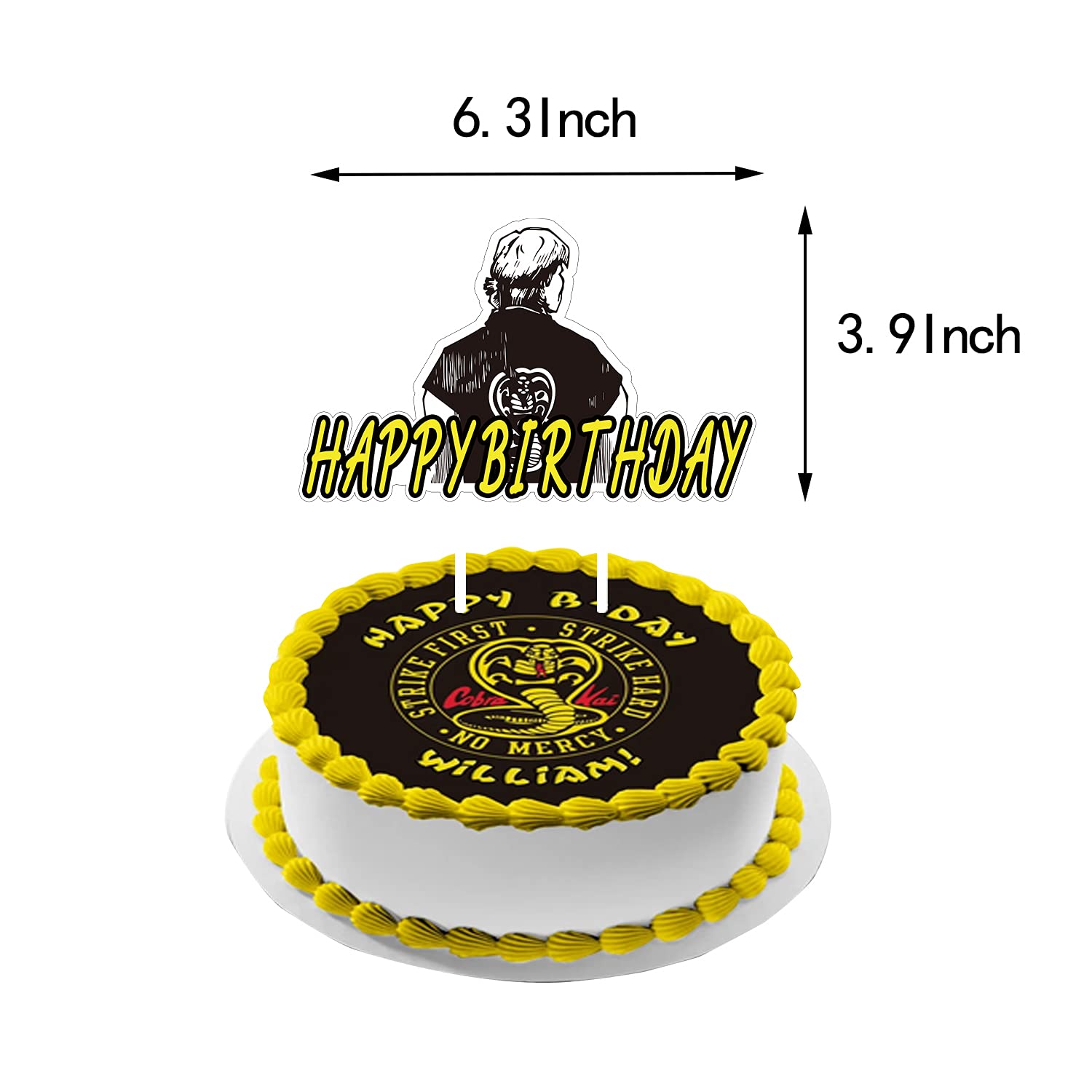OULUN Birthday Party Supplies For Cobra Kai ,Cobra Theme Party Decoration