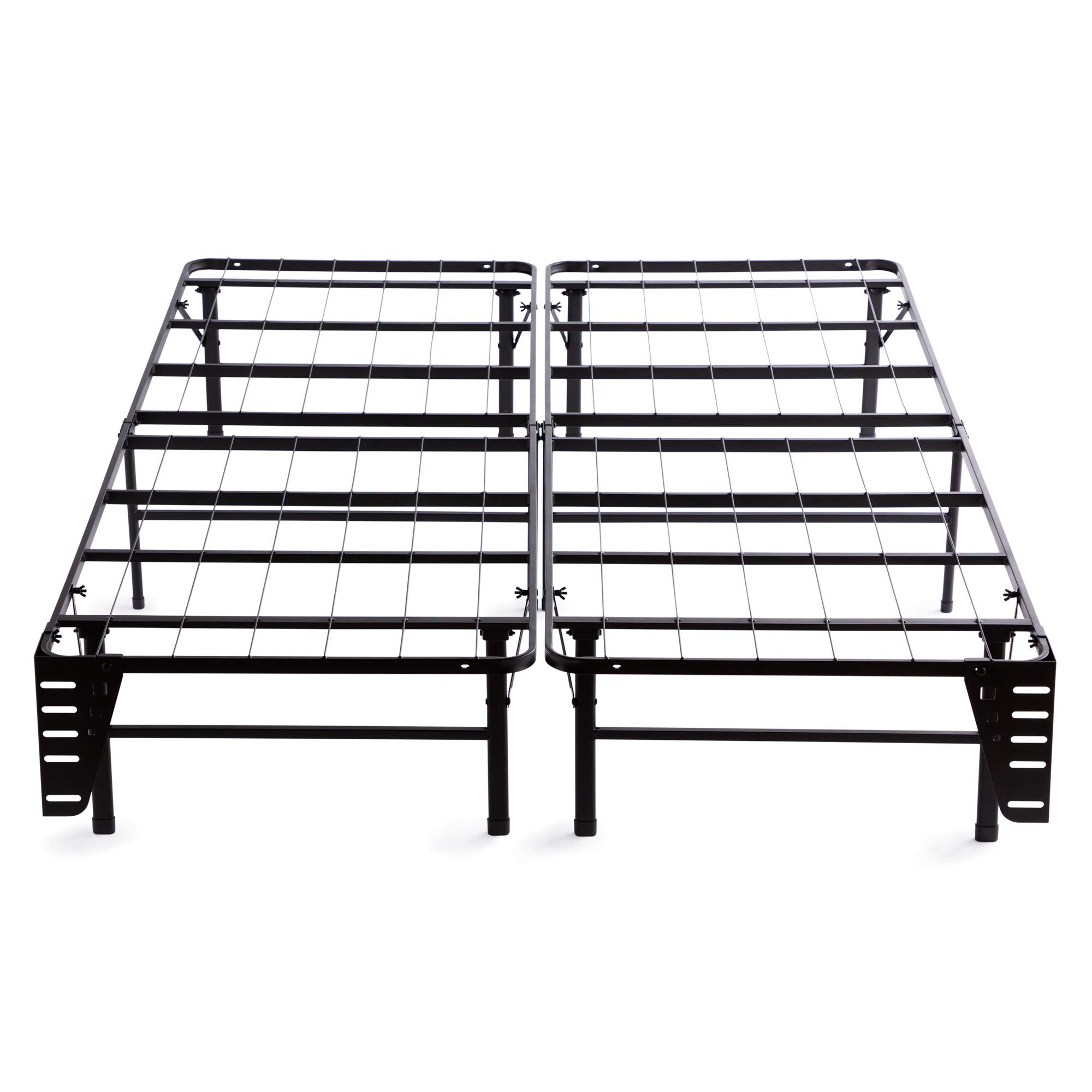 Linenspa Headboard Brackets - Attach Headboard to Platform Bed Frame - Easy to Adjust - Compatible with all Headboards - Durable - Steel - Black(Traditional Headboard Brackets)