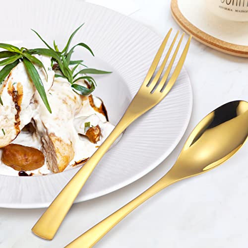 Silverware Set Flatware Set for 8 Stainless Steel Cutlery Set 32 Piece Include Upgraded Knife Spoon Fork for Restaurant Hotel Family Gatherings & Daily Mirror Polished Dishwasher Safe