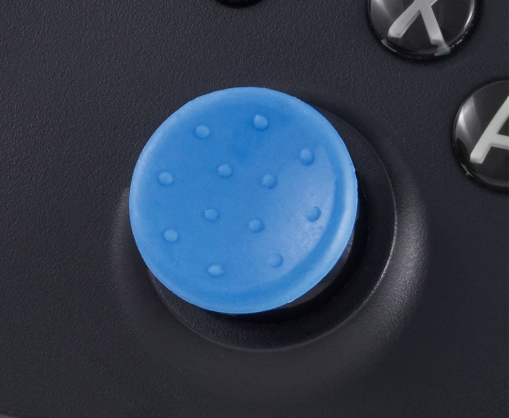 KontrolFreek Alpha for Xbox One and Xbox Series X Controller | Performance Thumbsticks | 2 Low-Rise Concave | Green (Blue)