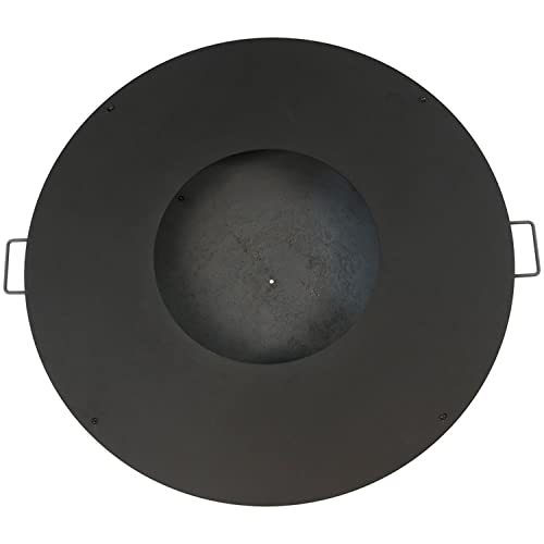 Sunnydaze 40-Inch Cast Iron Fire Pit Bowl with Cooking Ledge - Wood Burning