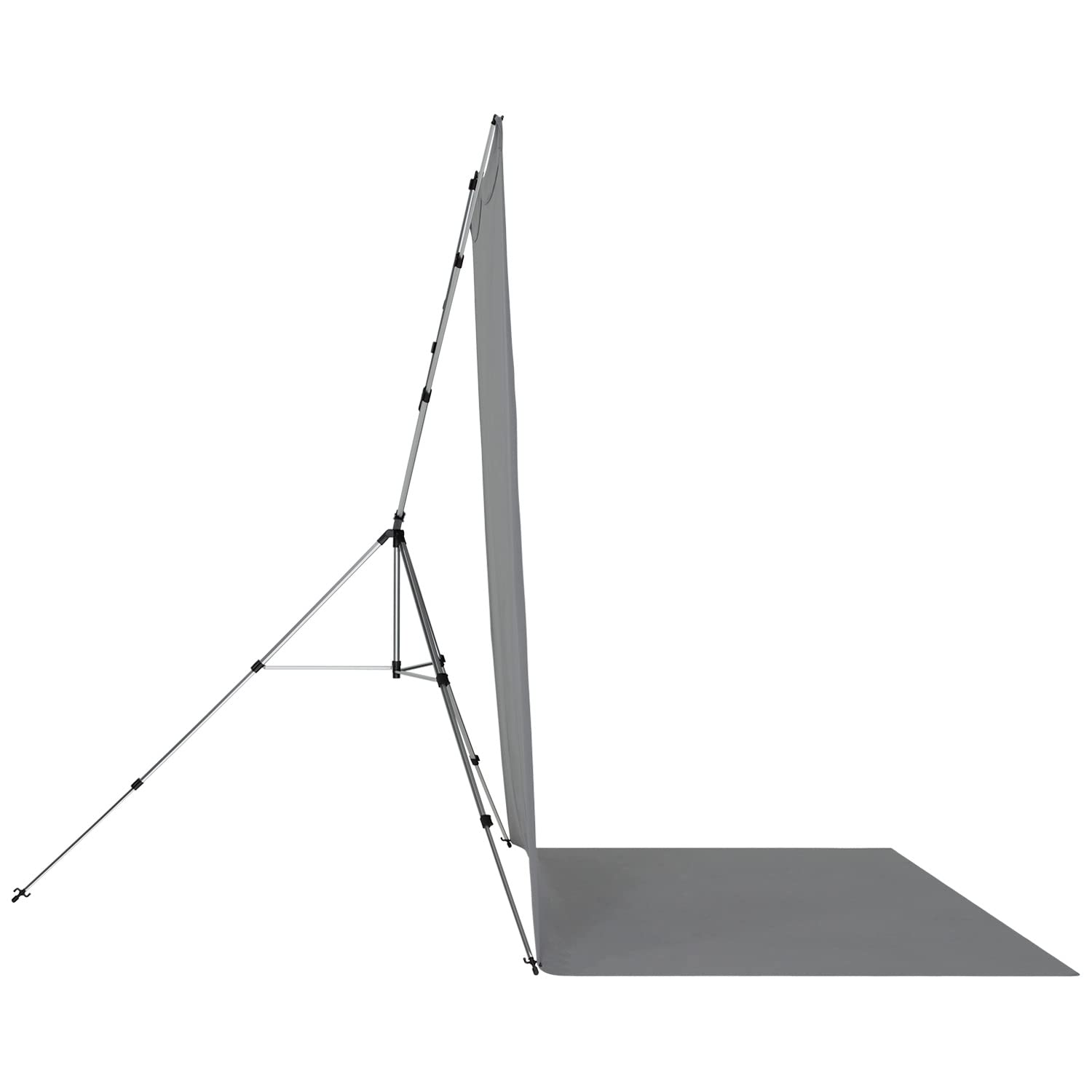 Westcott 8'x13' Neutral Gray Sweep X-Drop Pro Wrinkle-Resistant Backdrop Kit - for Full-Length Portraits, Group Photos, and Photo Booths