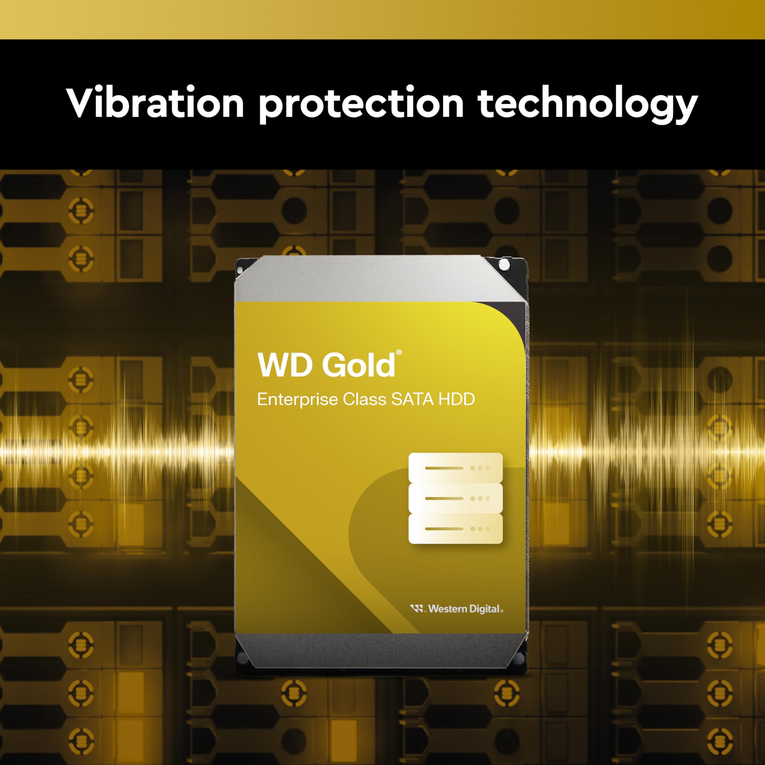 Western Digital 20TB WD Gold Enterprise Class SATA Internal Hard Drive HDD - 7200 RPM, SATA 6 Gb/s, 512 MB Cache, 3.5" - WD202KRYZ