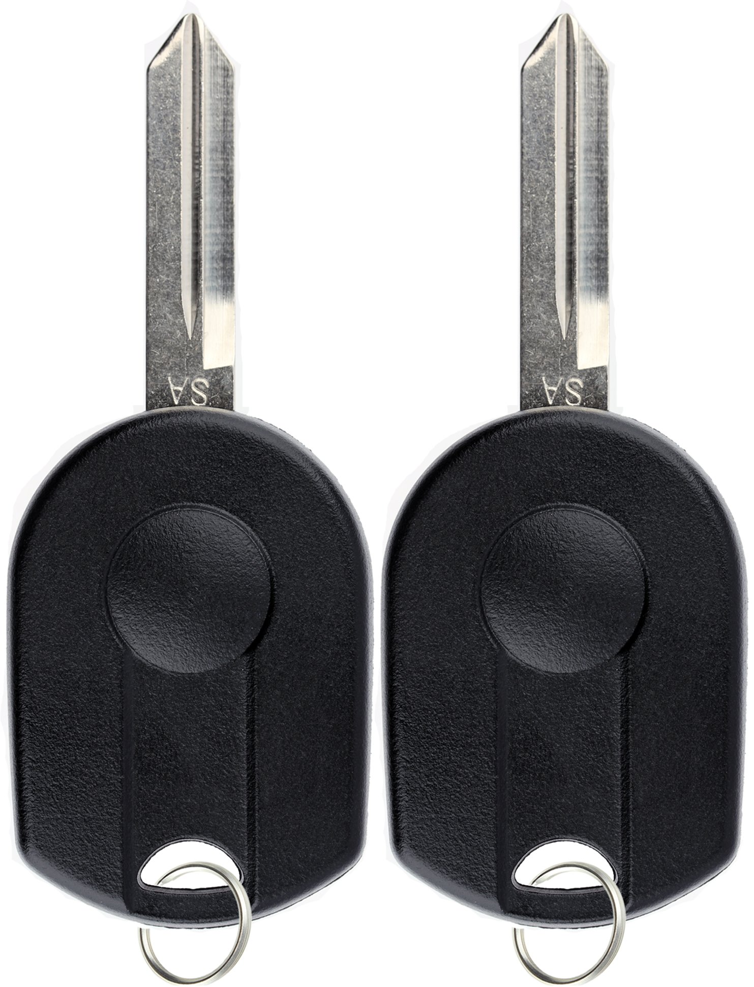 KeylessOption Keyless Entry Remote Control Fob Uncut Blank Ignition Car Key Remote Start for CWTWB1U793 (Pack of 2)