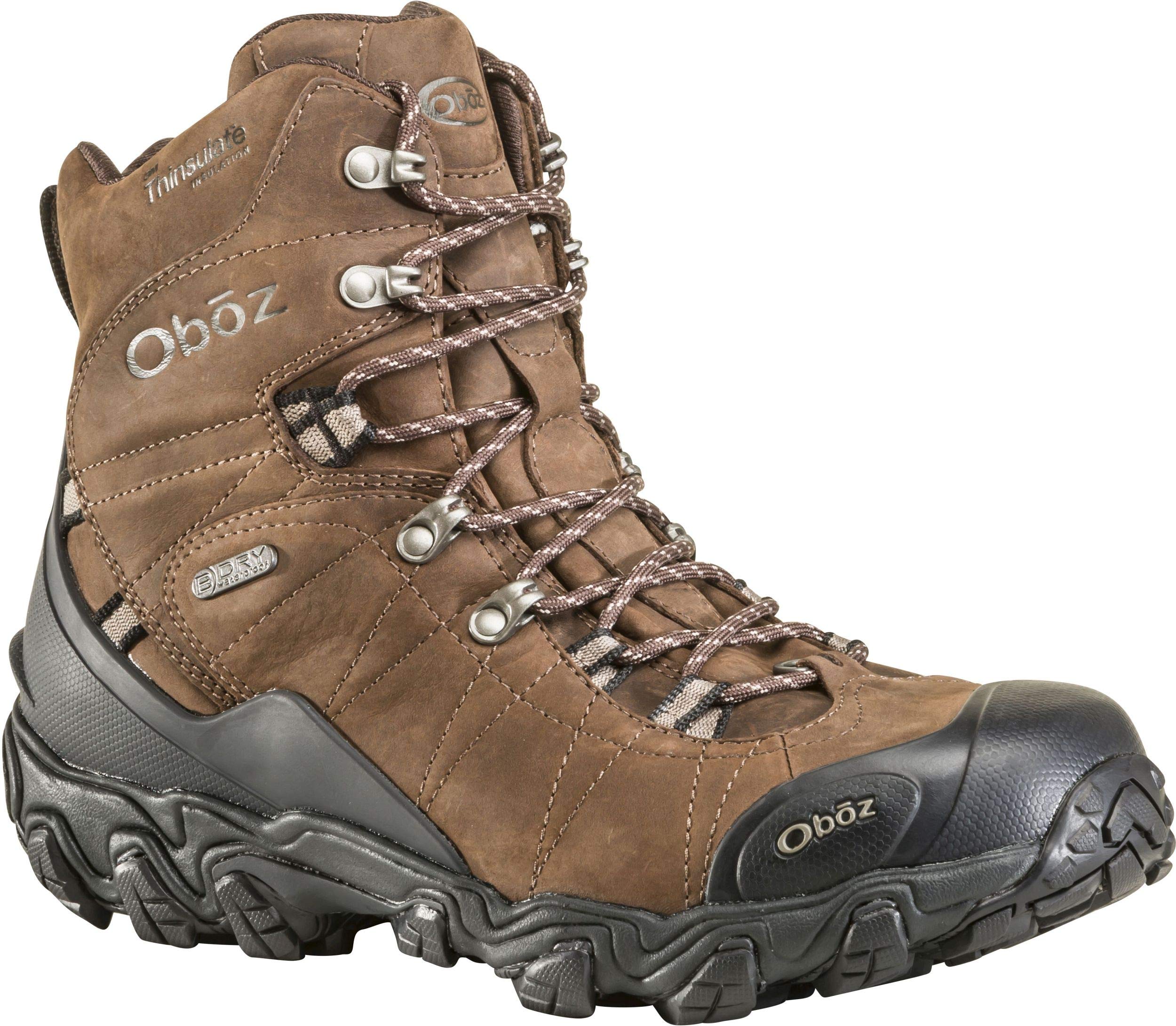 Oboz Bridger Insulated Waterproof 8" Bark/Brown 10.5 EE - Wide