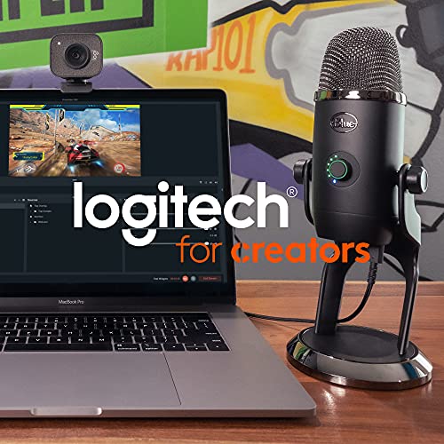 Logitech for Creators Blue Snowball iCE USB Microphone for Gaming, Streaming, Podcasting, Twitch, YouTube, Discord, Recording for PC and Mac, Plug & Play-Black