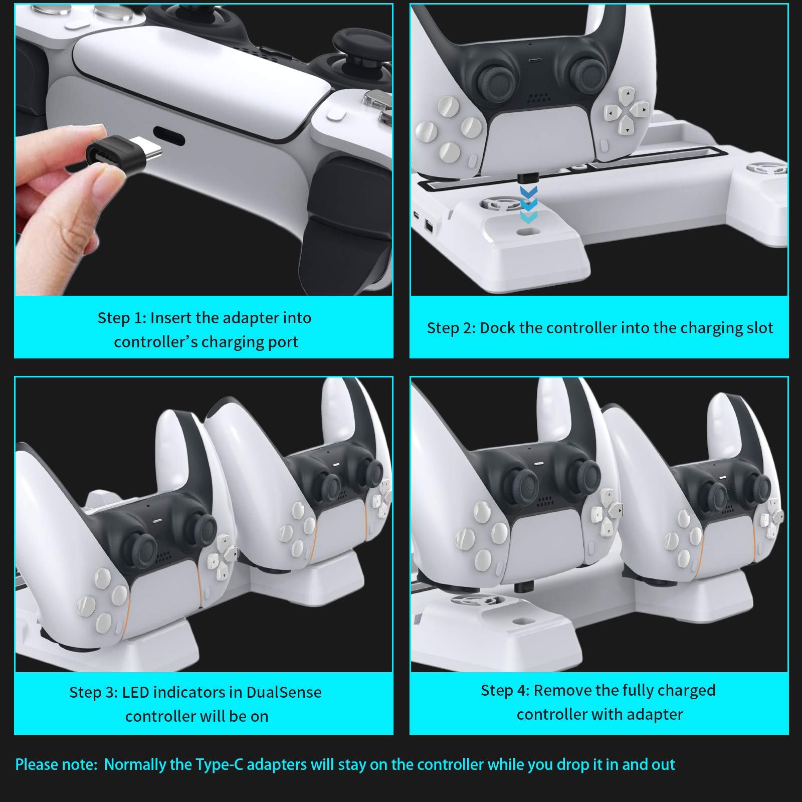 NexiGo PS5 Vertical Stand with Headset Holder, Multifunctional Stand with Cooling Station and Game Storage, Dual Controllers Charger, Headphone Stand, for PlayStation 5 (Disc and Digital Edition)