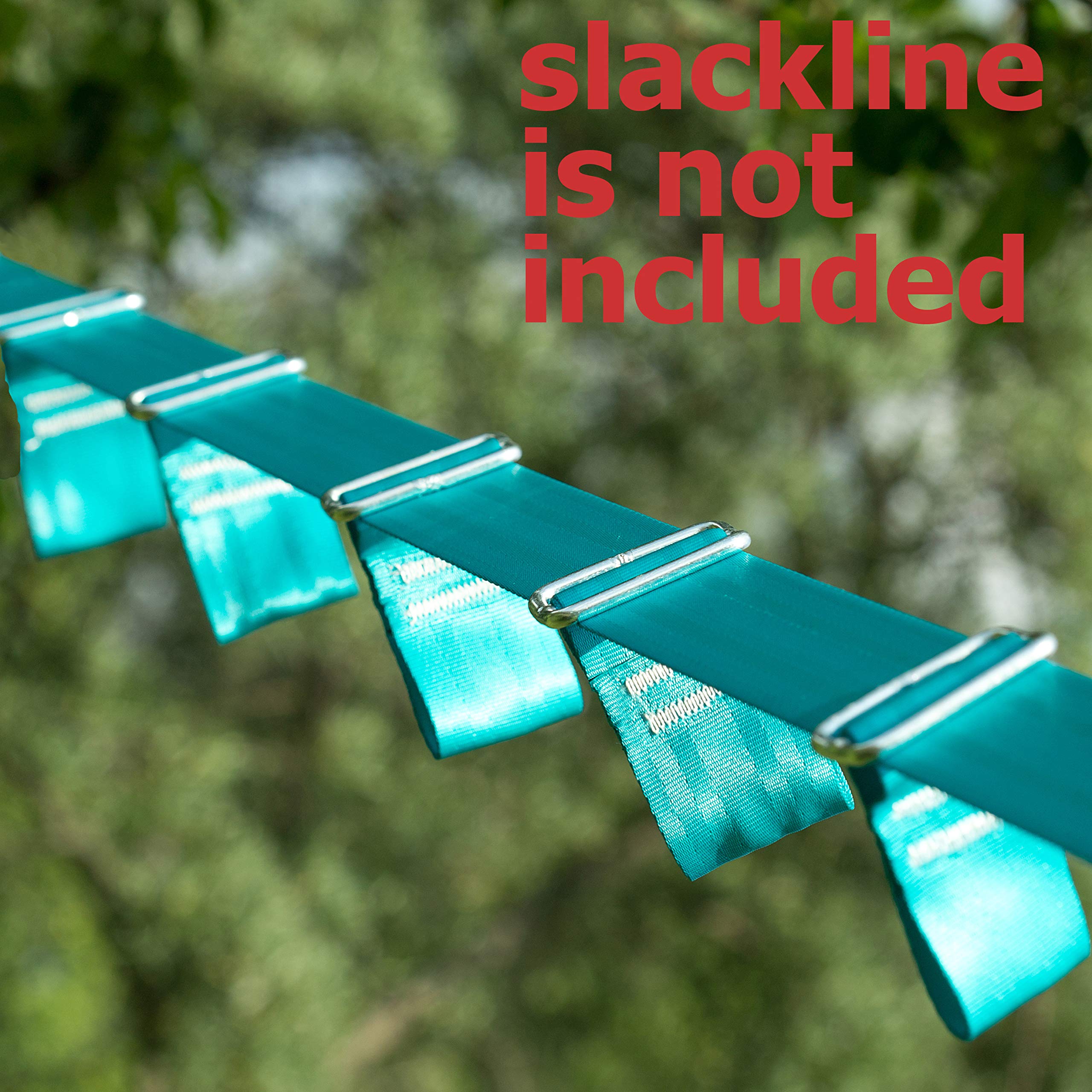 Obstacle Training Course buckle Loops Turn Your Slackline into a Ninja slackline, fits for slacklines up to 2.0'' Large 5/16 Delta Quick Links
