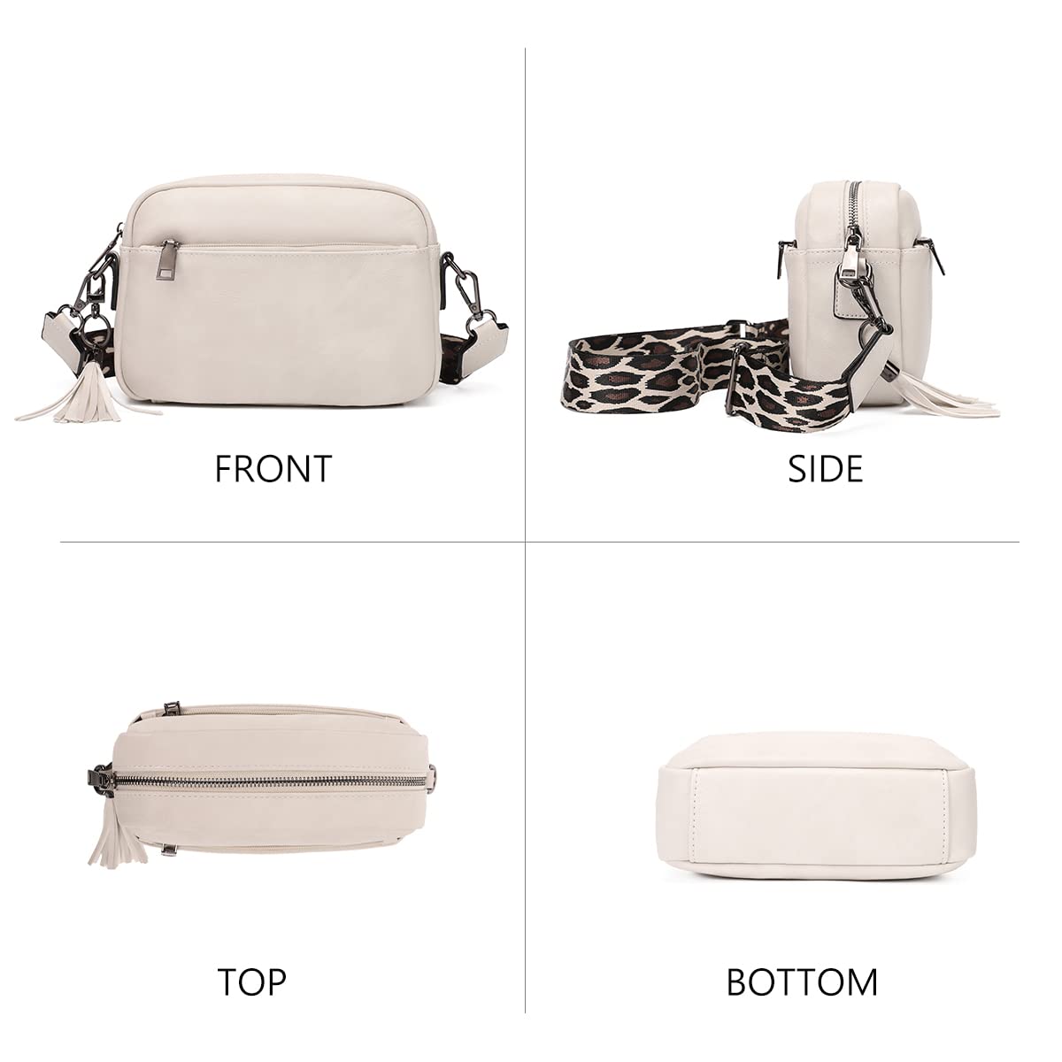 KL928 Small Crossbody Bags for Women, Soft FAUX Leather Cell Phone Purse,Adjustable Strap Shoulder Handbags Wallet Purse