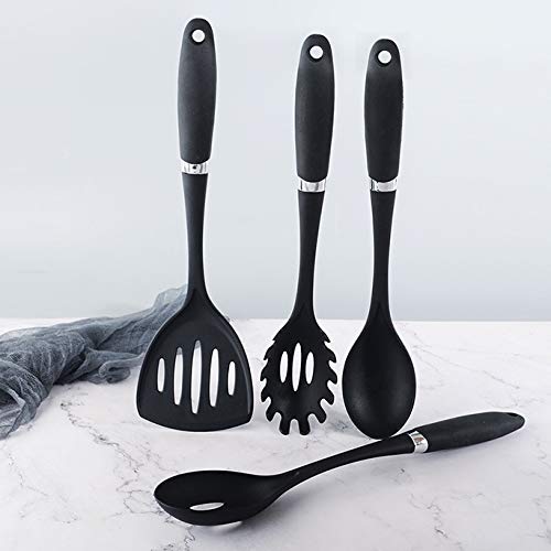 LMMDP 4Pcs Cooking Utensils Set Kitchenware Nonstick Spatula Kitchen Spatula Set Soup Spoon Shovel Set for Cooking Kitchen Tools