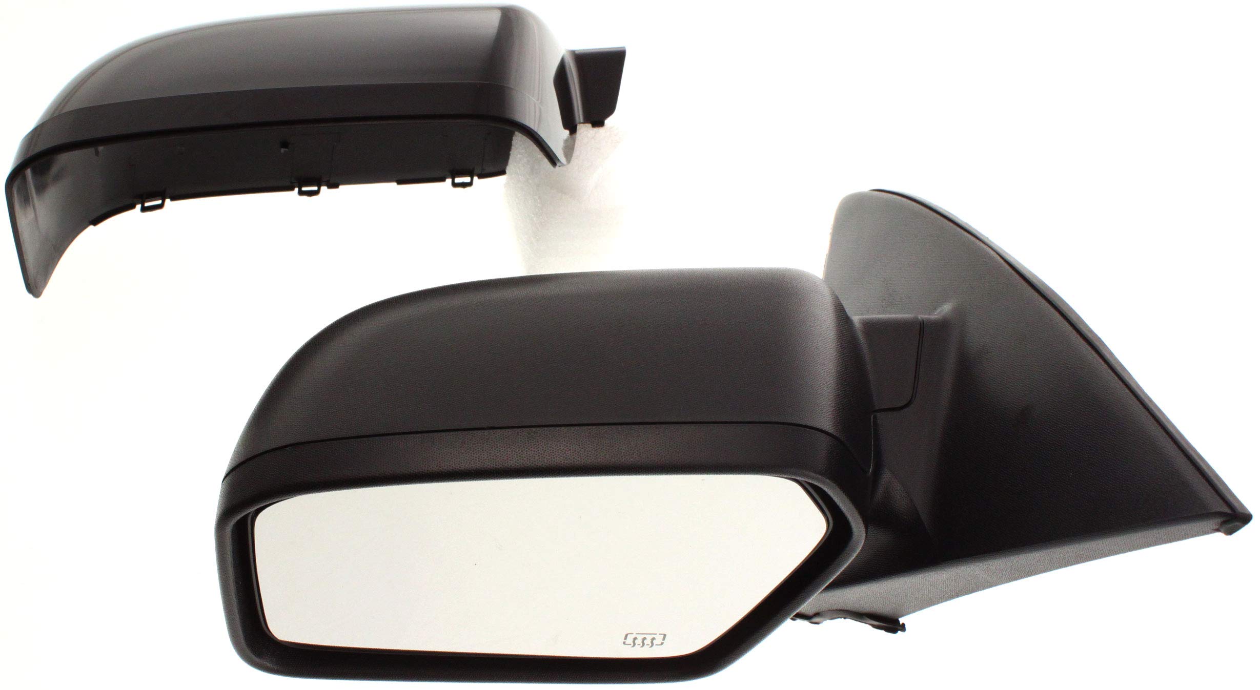 Kool Vue Left Power Heated Door Mirror Compatible With Ford Fusion 2006-2010 with 2 Caps Models Without Electronics & Premium Package