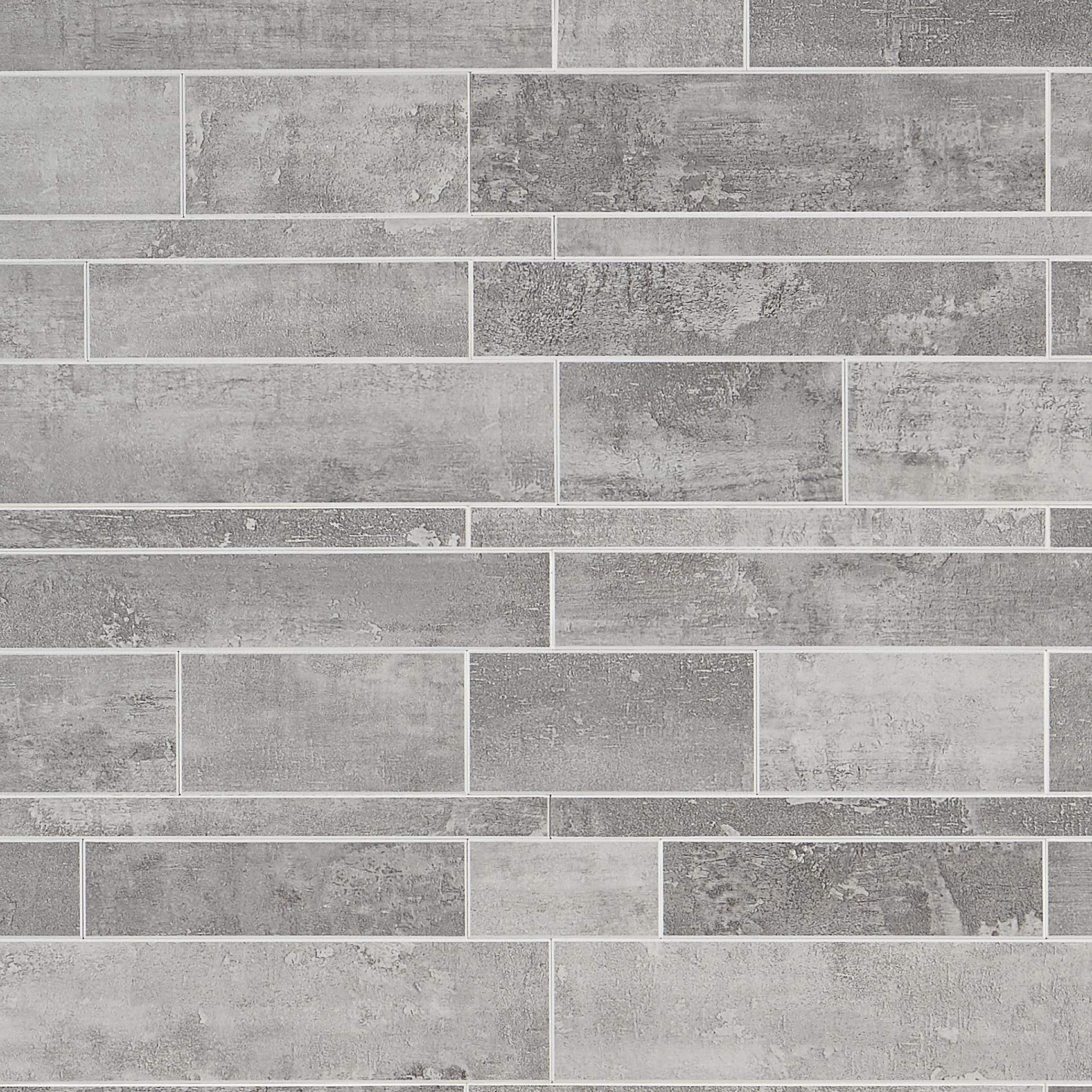 Luxe Core Railroad Light Gray 11.81 in. x 11.81 in. SPC Peel and Stick Kitchen, Bathroom, Backsplash Tile (0.96 Sq. Ft. / Sheet)