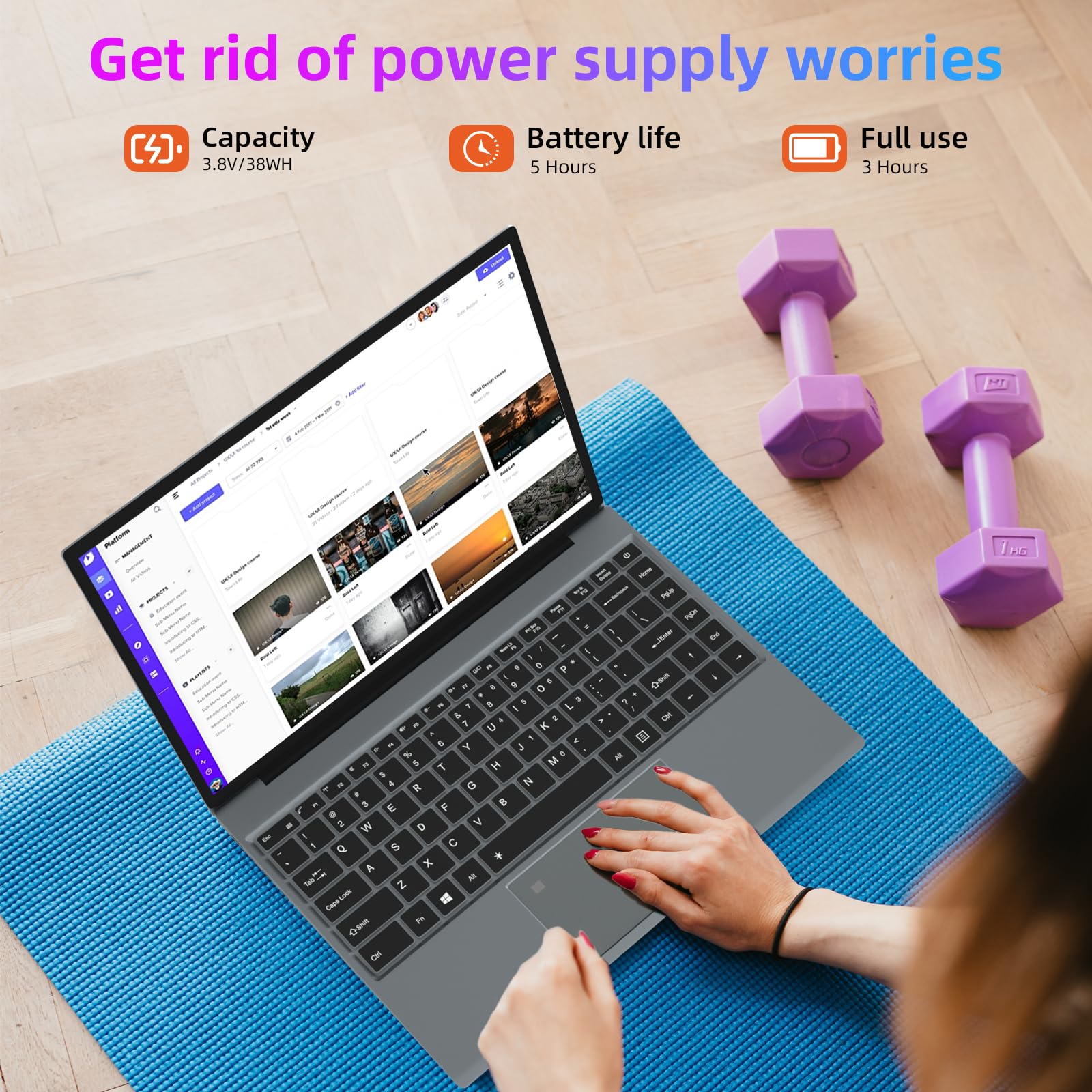 Morostron 13.5" Touch Screen Laptop, Windows 11 Laptop Computer with Intel N5095, 16GB RAM 512GB SSD, 3000x2000 FHD, Backlit Keyboard, Touch ID, WIFI, USB3.0*2, Bluetooth 4.2, HDMI, 38WH Battery, Gray