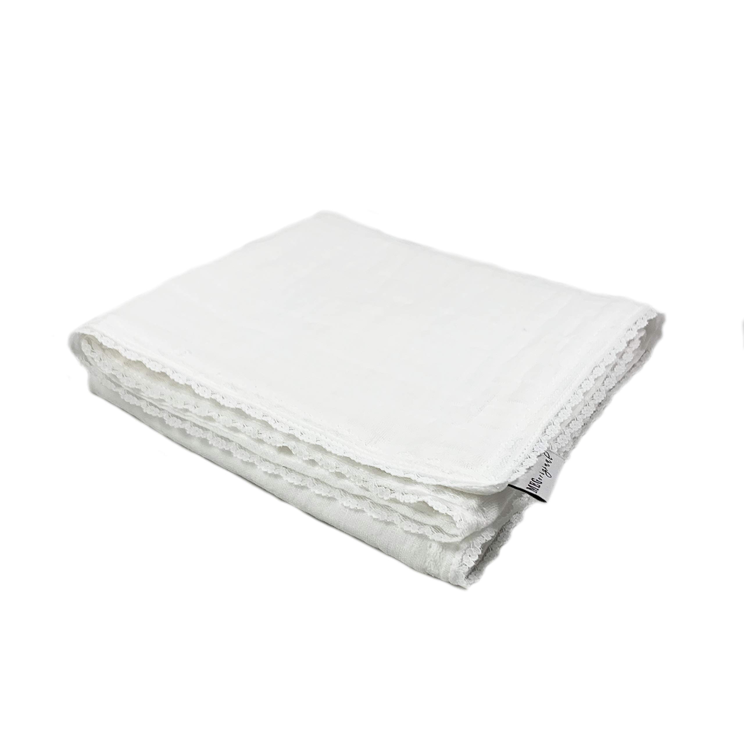 MEG ORIGINAL Baby Shower Gift Set, Heirloom Collection, White Lace