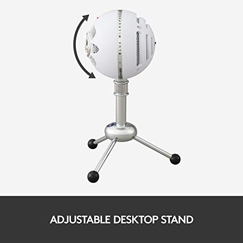 Logitech for Creators Blue Snowball iCE USB Microphone for Gaming, Streaming, Podcasting, Twitch, YouTube, Discord, Recording for PC and Mac, Plug & Play-Black