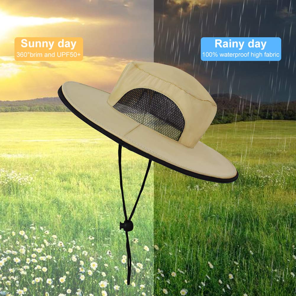 Mosquito Head Net Hat Sun Hats with Removable Mosquito Net Mesh Cover (2 Pack,Camouflage)