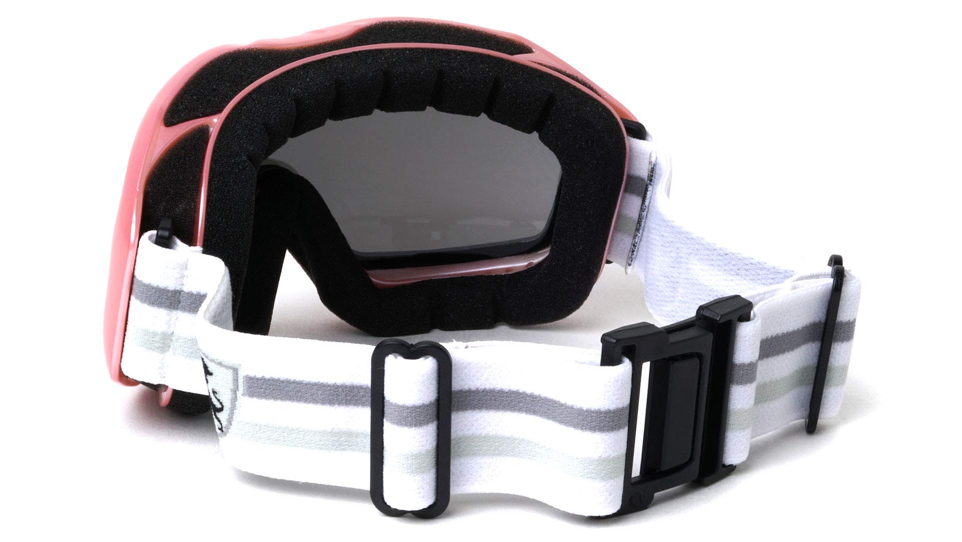 Khan Retro Pink - Adjustable Snow Goggles for winter skiing and snowboard with 100% UV Protection. One size fits all.