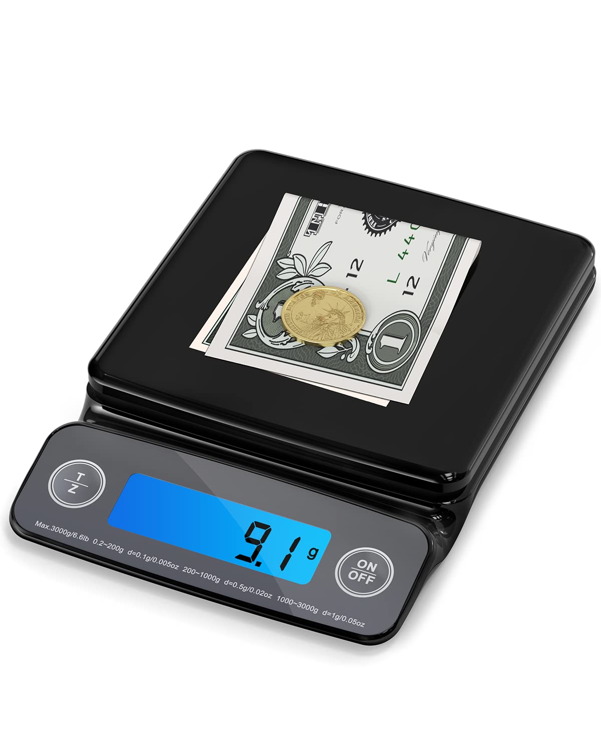 Nicewell Gram Scale for Kitchen, 0.1g/0.005oz Accuracy Digital Food Scales in Grams and Ounces, 3kg/6.6lb for Cooking and Baking