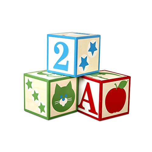 Melissa & Doug Jumbo ABC-123 Blocks - Classic