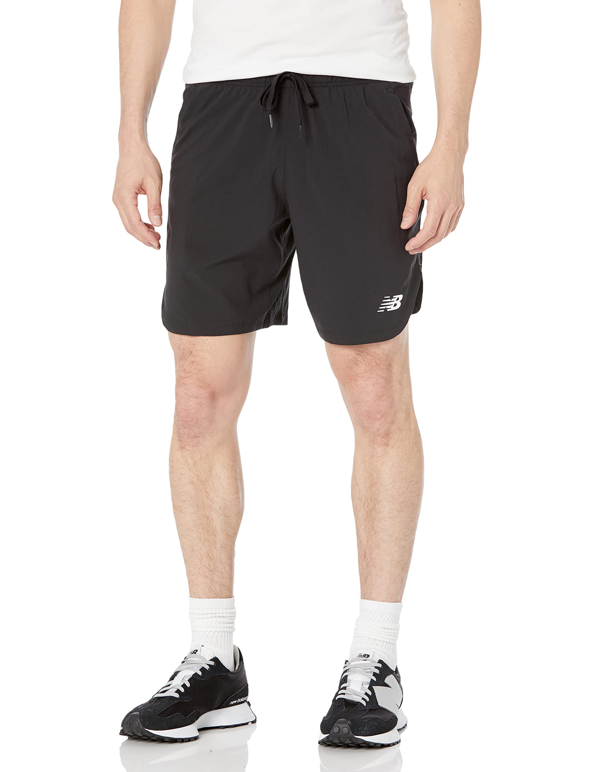 New Balance Men's R.W.T. Woven Short, Black, Large