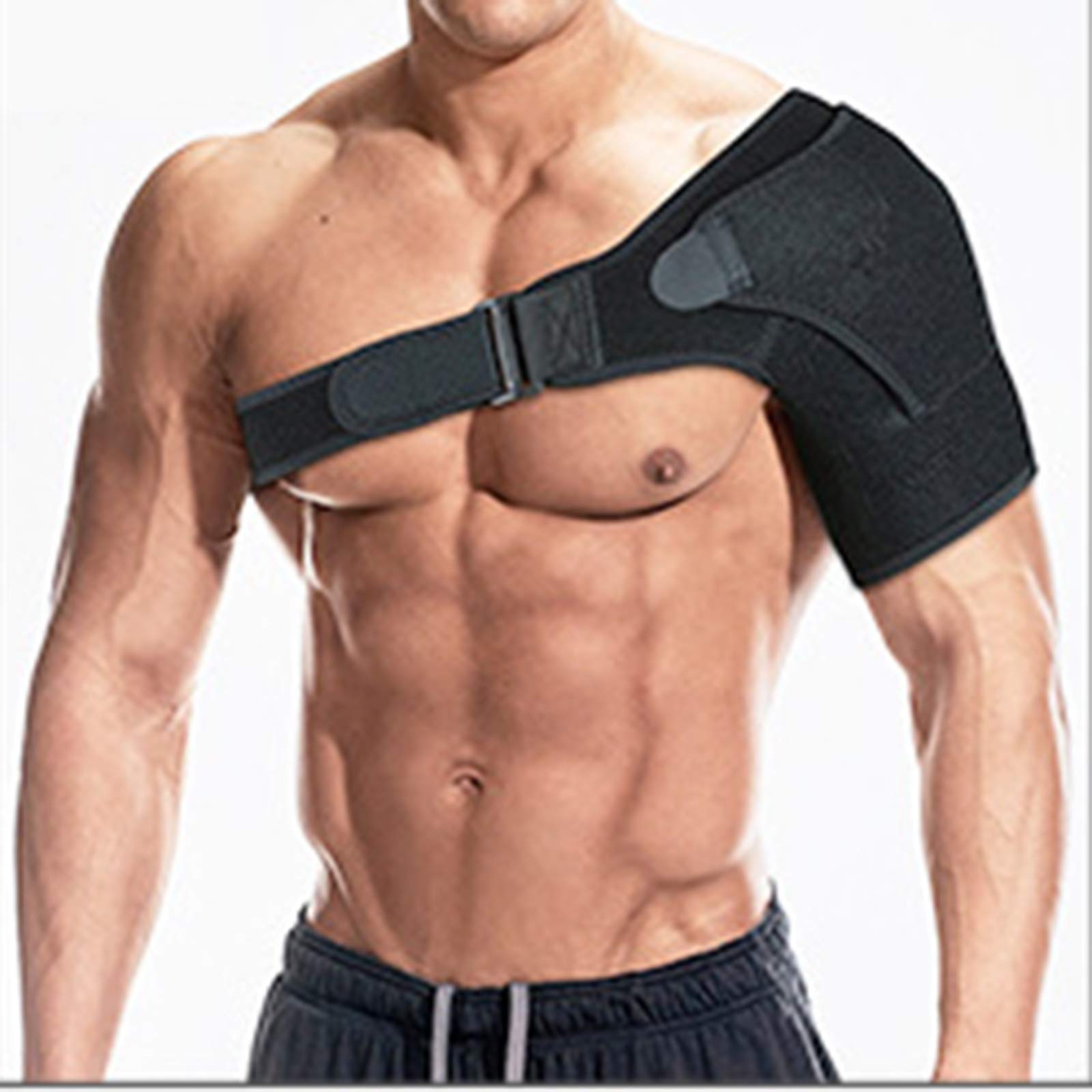 oenbopo Shoulder Sleeve Wrap Shoulder Support Brace Adjustable Strap Rotator Cuff Support Relief for Shoulder Injuries Pain Arthritis