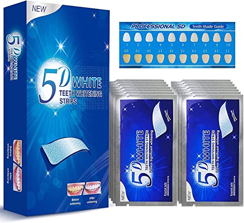 Teeth Whitening Strips, Non-Sensitive Teeth Whitening Kit 14 Sets Teeth Whitener for Tooth Whitening, Aids in The Removal of Smoking, Coffee, Soda, and Wine Stains
