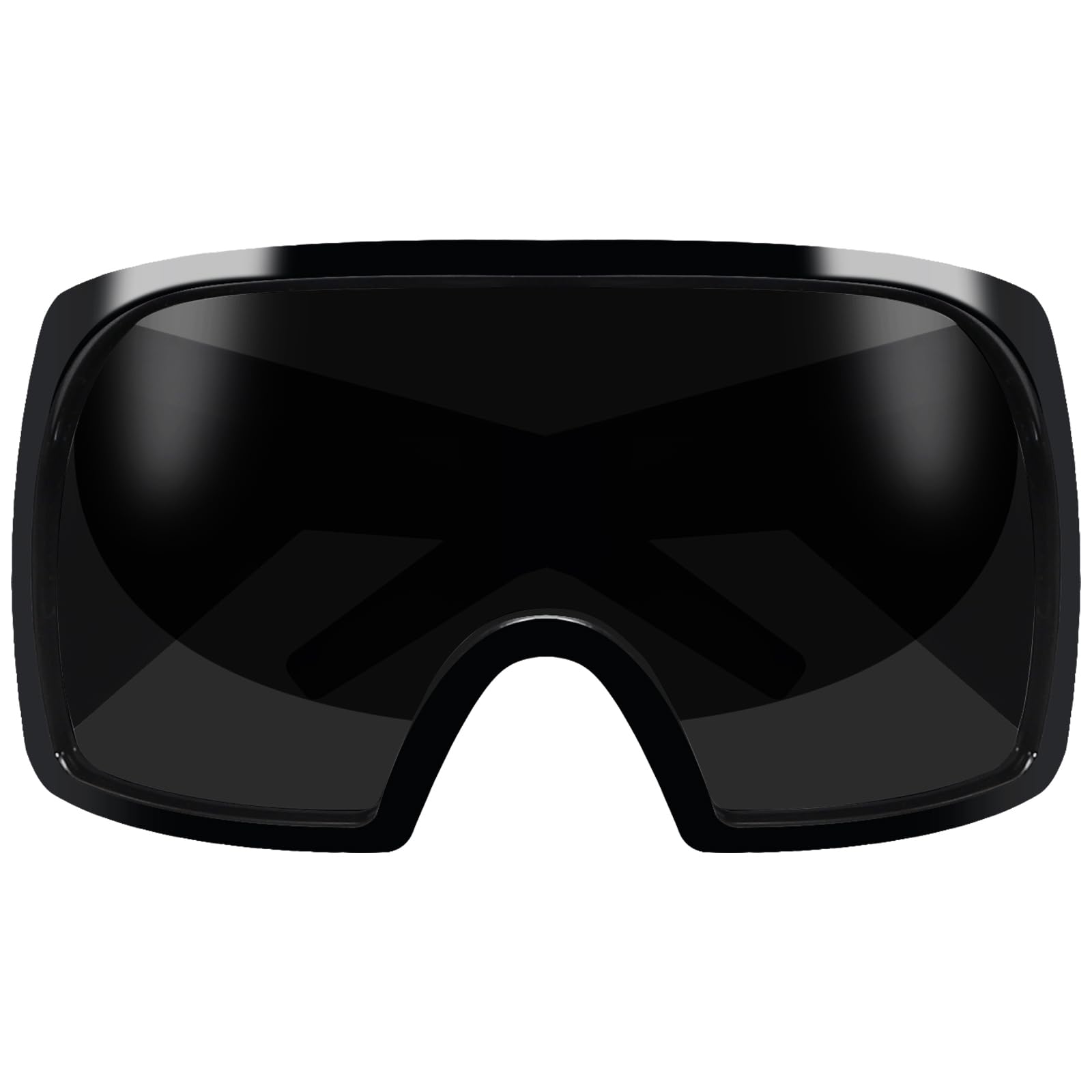 TYA Oversized Wrap Around Sunglasses for Women Men, Futuristic Rave Curved Lens Shades, Fashion Trendy Shield Sun Glasses