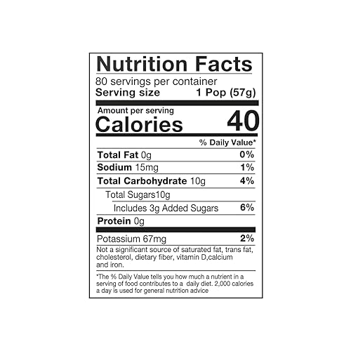 Otter Pops Freezer Bars, 100% Fruit Juice Ice Pops, Original Flavors (80ct β 2oz bars)
