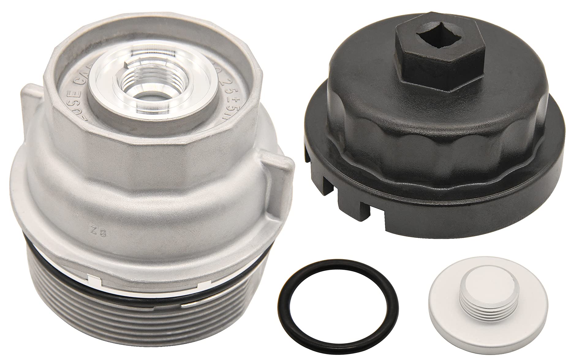 Oil Filter Housing Cap Assembly, Compatible with Toyota Avalon Camry Highlander RAV4 Sienna Tacoma Venza, ES300h RC350 RX350,Scion tC,Replace 15620-36020,15620-36010,15643-31050