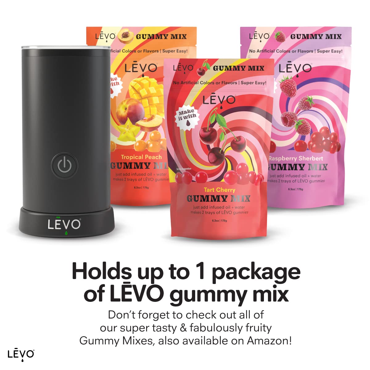 LĒVO Gummy Candy Mixer - Hands-Free Infused Edible Mixer & Potent Gummy Candy Maker - Make Your Own Infused Gummies - Gummy Maker Machine for DIY Herb Infused Gummy Candies