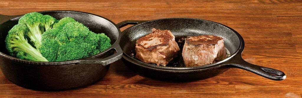 Lodge Pre-Seasoned Cast-Iron Combo Cooker and ASHH41 Silicone Hot Handle Holder Bundle