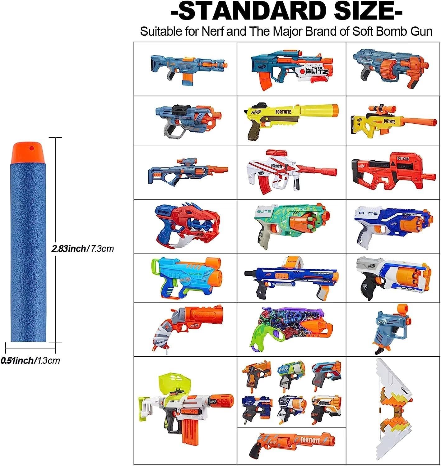 Little Valentine 200-Dart Bullets Refill Pack for Nerf N-Strike Elite 2.0 Series β Compatible with All Elite Blasters Blue