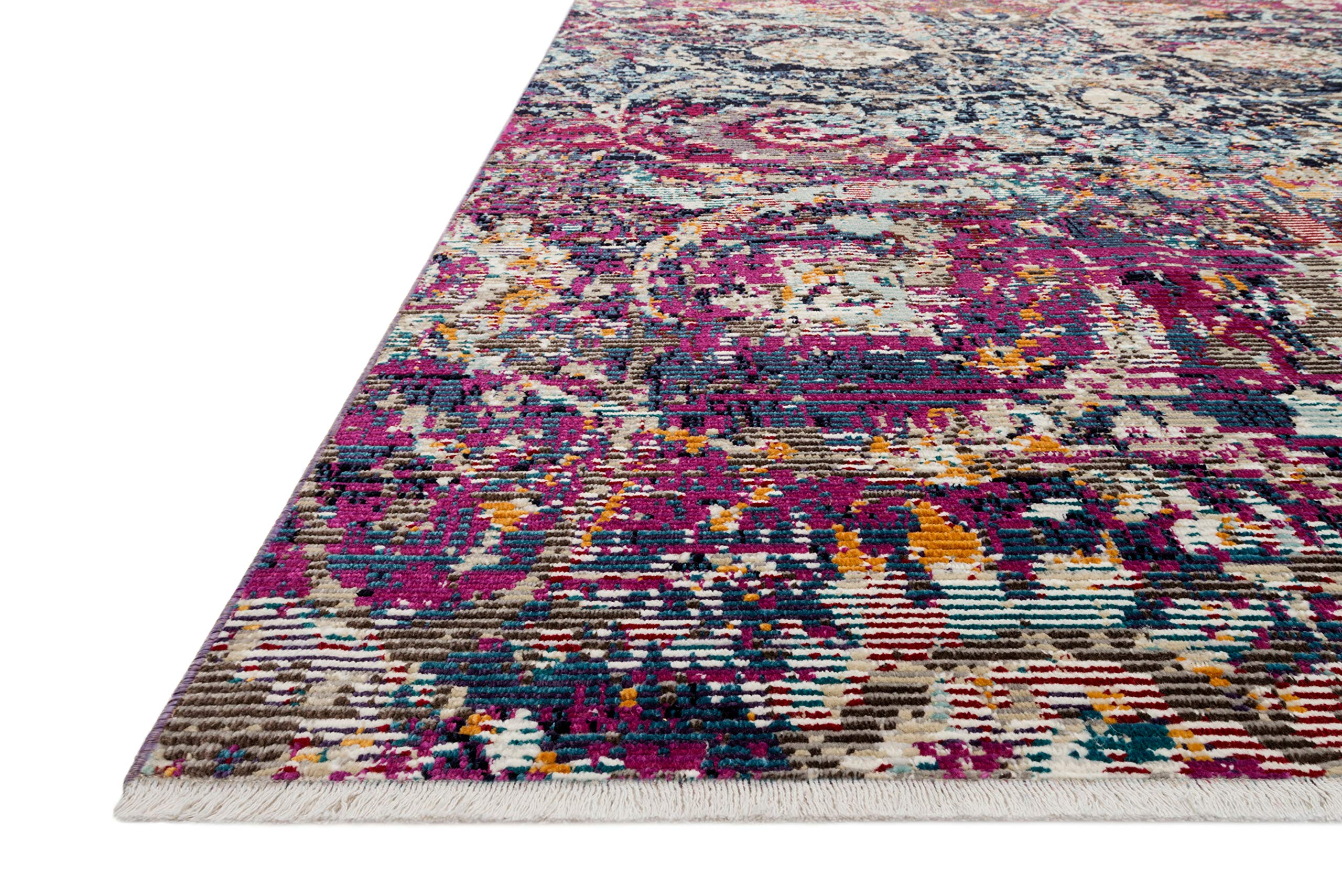 Loloi Silvia X Justina Blakeney Collection Area Rug, 6' x 8'8", Stone/Teal